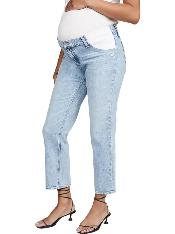 Paige Noella Straight Maternity Jeans - Liza