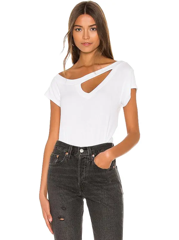 Lna Ribbed Klane Top - White