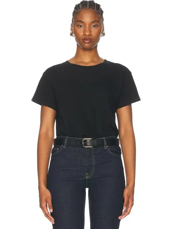 NILI LOTAN Brady Tee - Washed Black