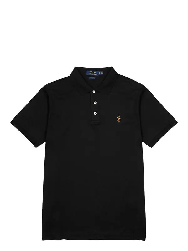 Polo Ralph Lauren Slim Pima-cotton Polo Shirt - Black