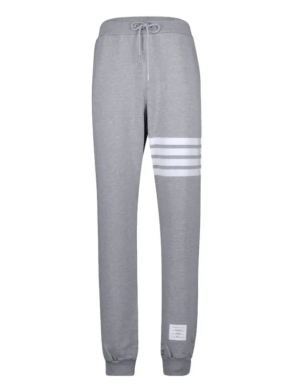 Thom Browne 4-bar Cotton Sweatpants - Grey