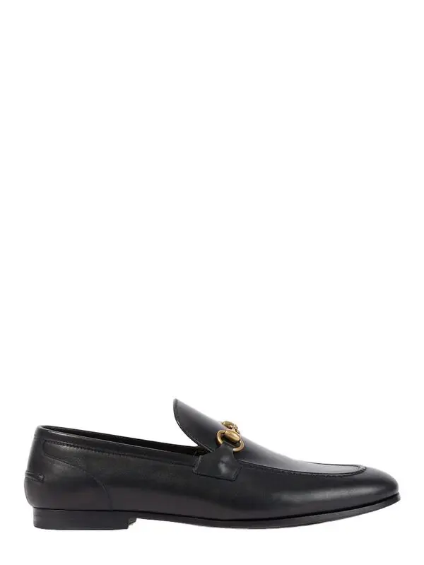 Gucci Jordaan Leather Loafers - Black