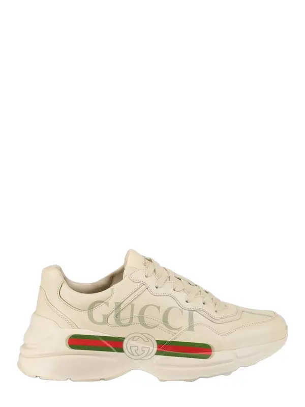 Gucci Rhyton Leather Sneakers - White