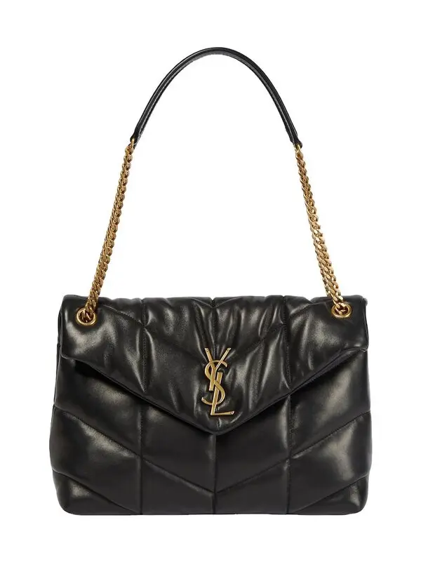 Saint Laurent Puffer Shoulder Bag - Black