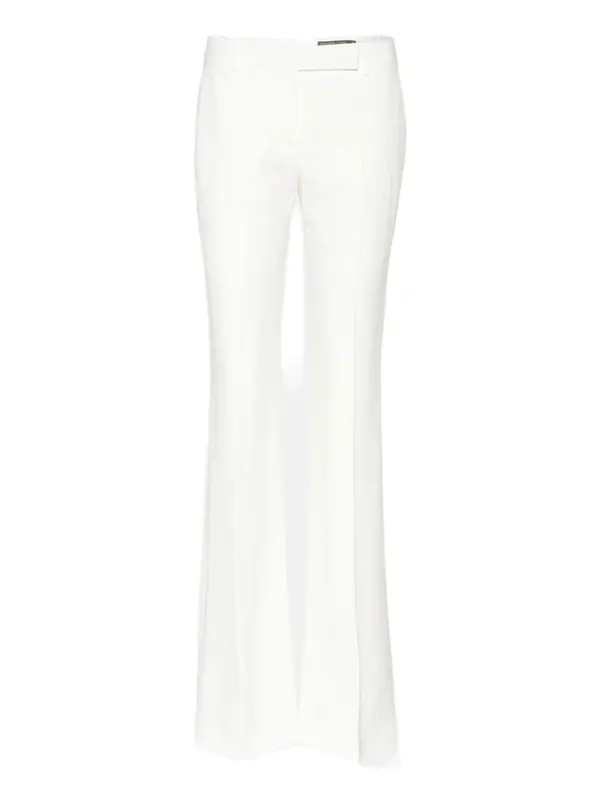 Alexander McQueen Mid-rise Flared Trousers - White