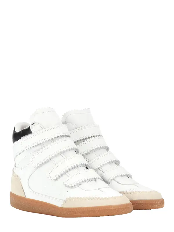Isabel Marant Bilsy Leather Sneakers - White