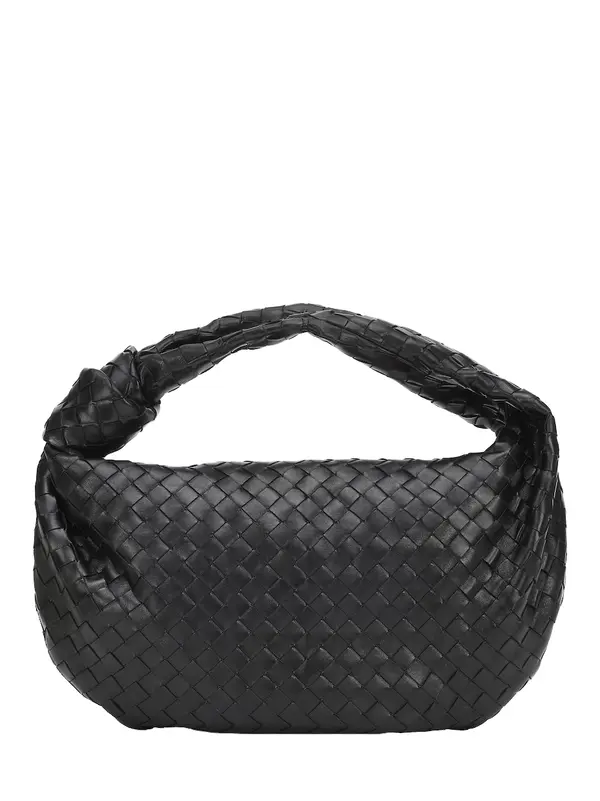 Bottega Veneta Jodie Intrecciato Leather Tote Bag - Black