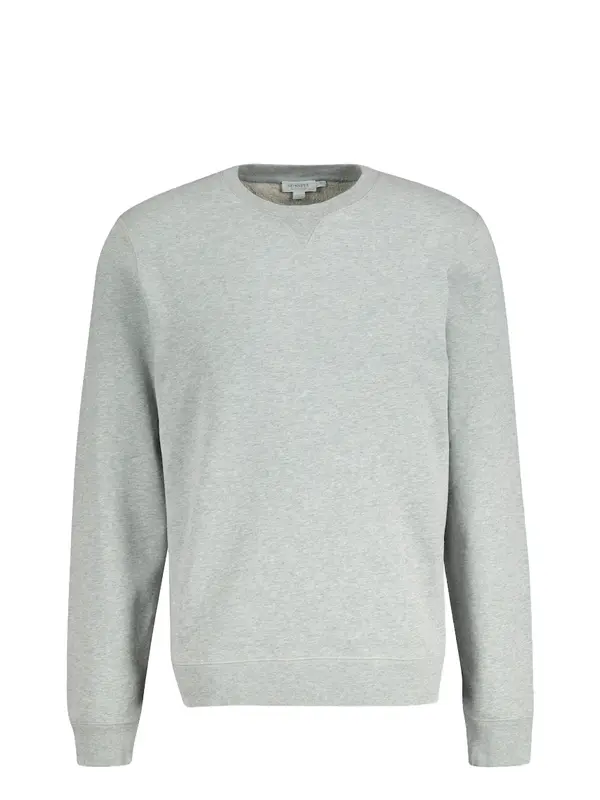 Sunspel Cotton Loopback Sweatshirt - Grey