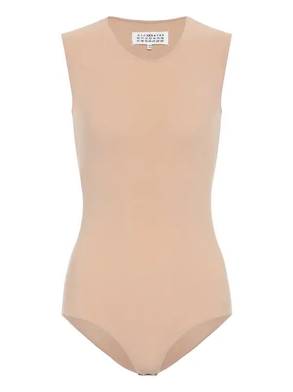 MAISON MARGIELA Sleeveless Stretch-jersey Bodysuit - Neutrals