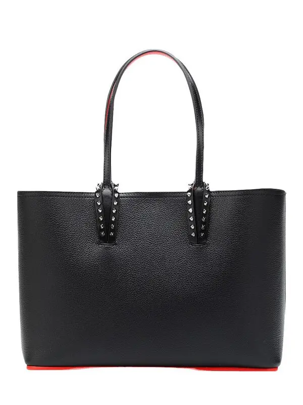 CHRISTIAN LOUBOUTIN Cabata Small Leather Tote - Black