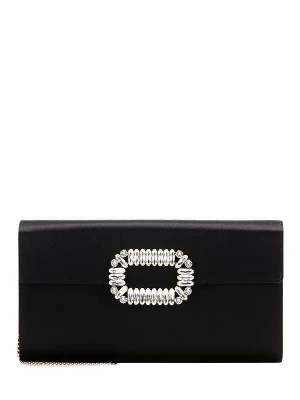 ROGER VIVIER Evening Envelope Clutch - Black