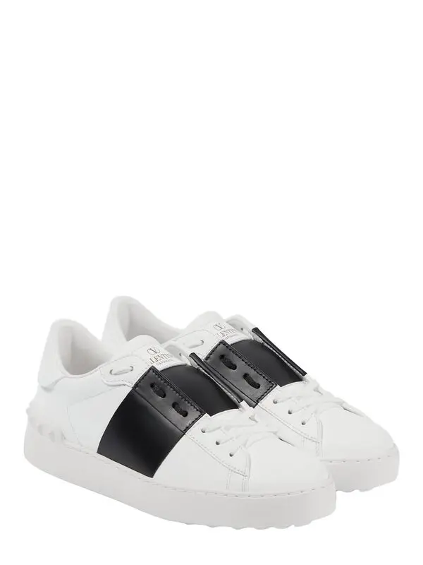 Valentino Garavani Open Leather Sneakers - White