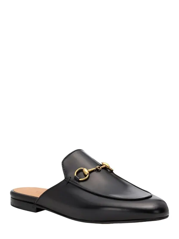 Gucci Princetown Leather Slippers - Black