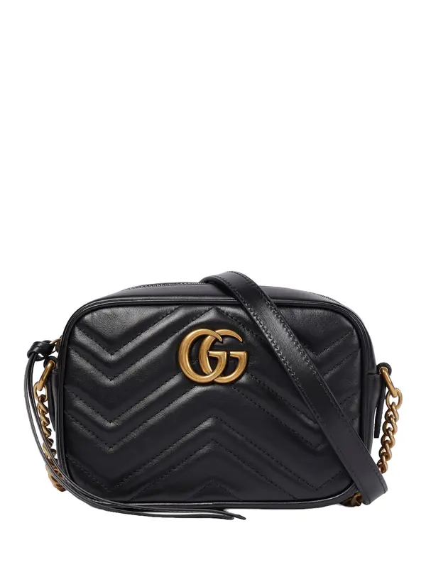 Gucci Gg Marmont Mini Shoulder Bag - Black