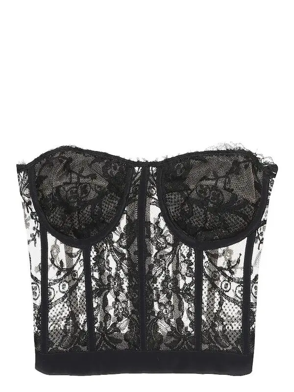 Alexander McQueen Lace Bustier - Black