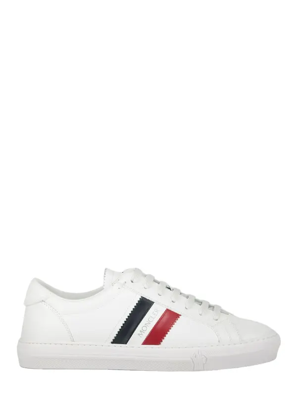 Moncler Monaco Leather Sneakers - White