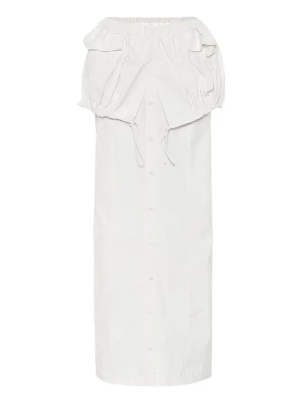 Jacquemus La Jupe Cueillette Maxi Skirt - White