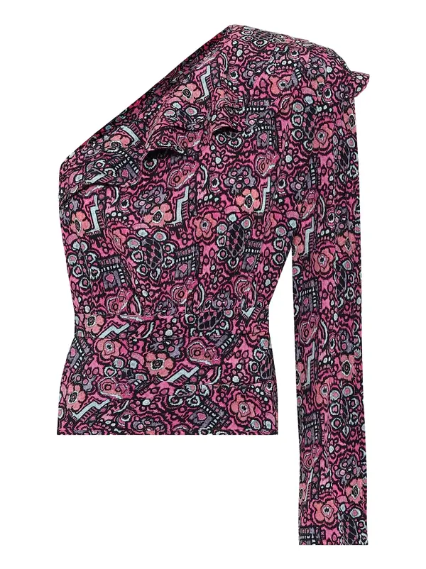 Isabel Marant Rafiki Stretch-silk Top - Multicoloured