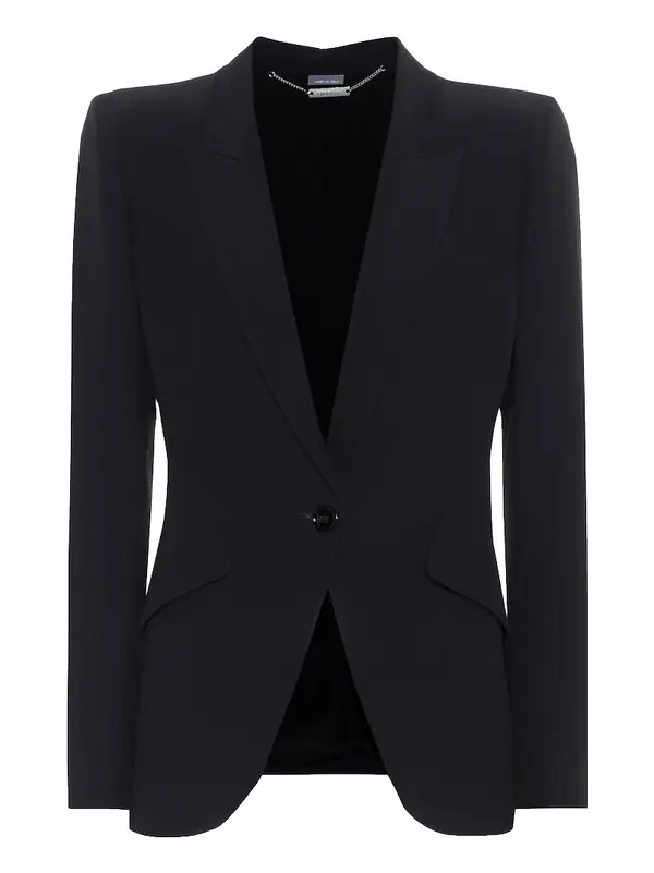 Alexander McQueen Crêpe Blazer - Black