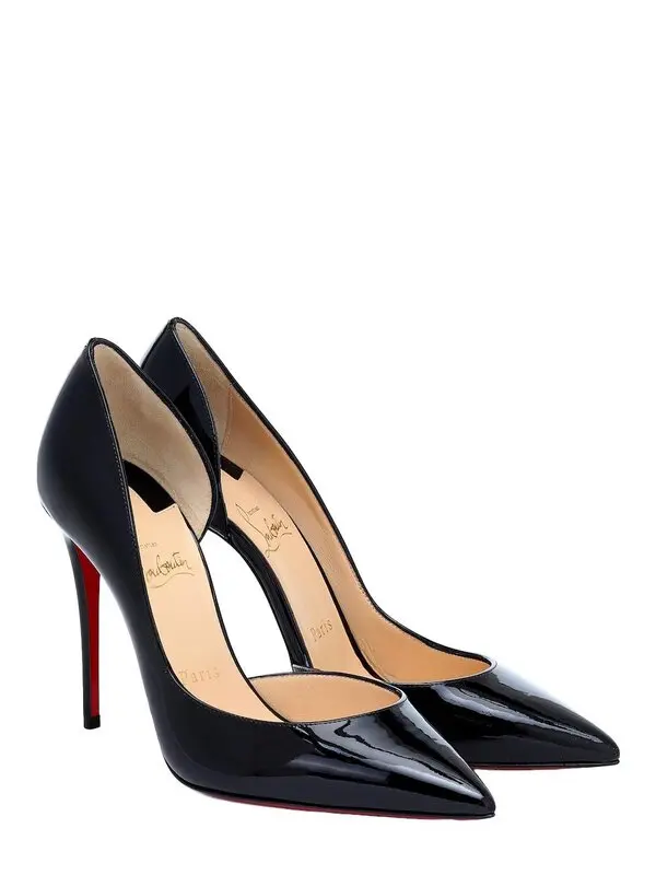 CHRISTIAN LOUBOUTIN Iriza 100 Patent-leather Pumps - Bk Black