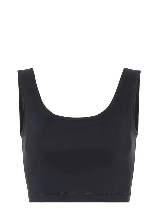Wardrobe.NYC Release 02 Stretch-jersey Crop Top - Black