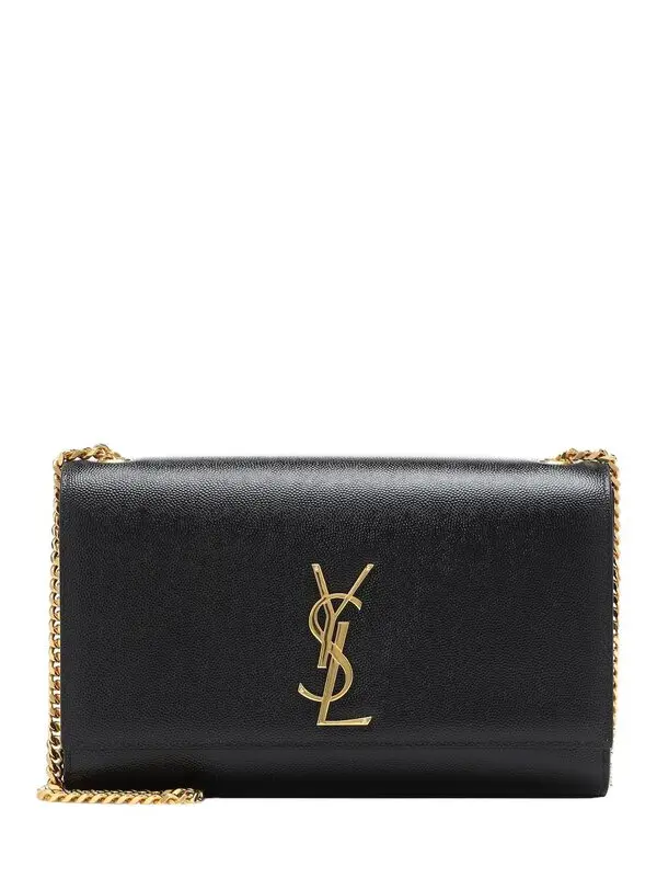 Saint Laurent Kate Medium Leather Shoulder Bag - Black