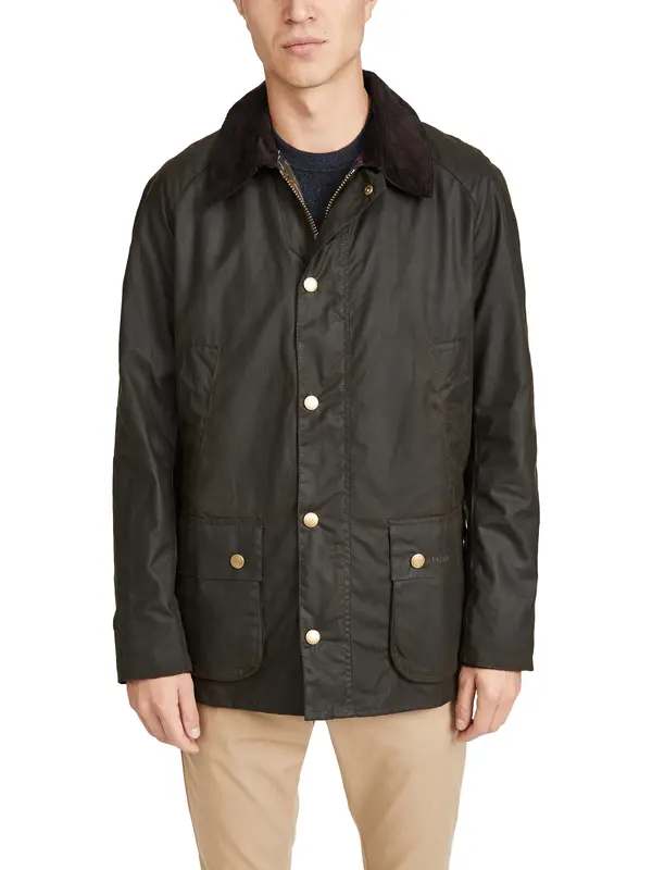 Barbour Ashby Wax Jacket - Olive