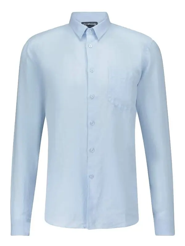Vilebrequin Caroubis Linen Shirt - Blue