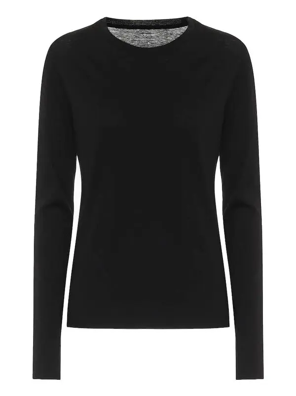 Vince Essentials Cotton-jersey T-shirt - Black