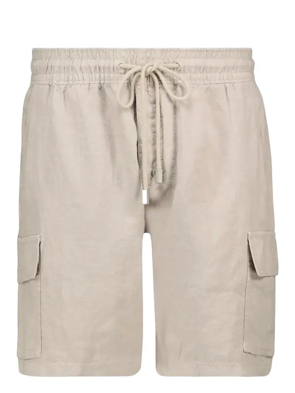 Vilebrequin Baie Cargo Linen Shorts - Beige