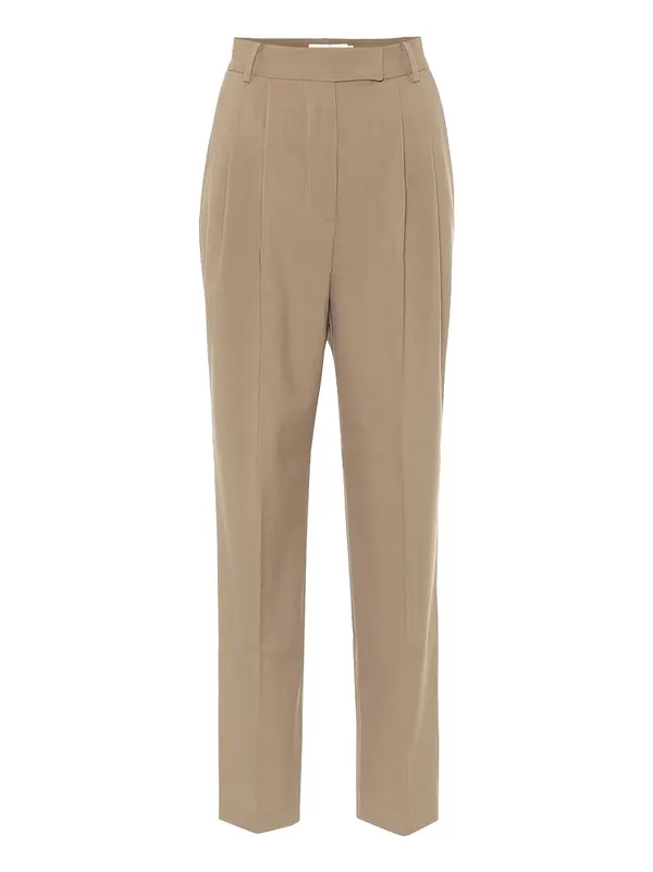 THE FRANKIE SHOP Bea High-rise Pants - Brown