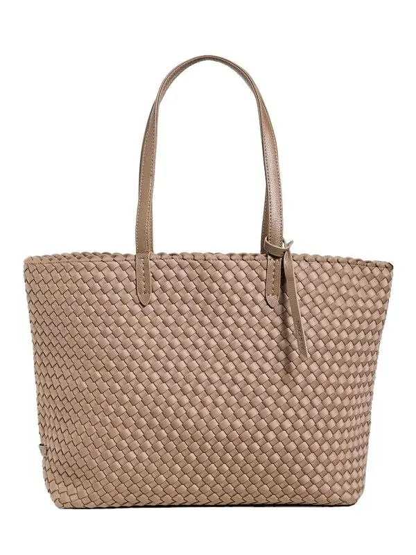 NAGHEDI Small Woven Tote - Cashmere