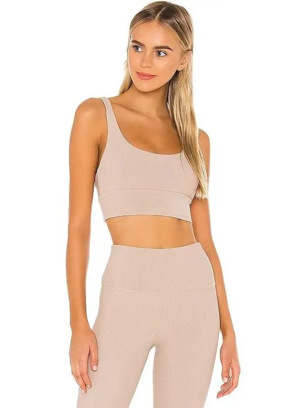 Beach Riot Leah Sports Bra - Taupe