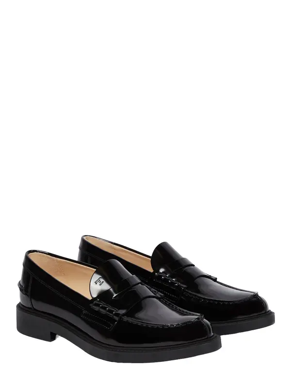 TOD'S Leather Loafers - Black