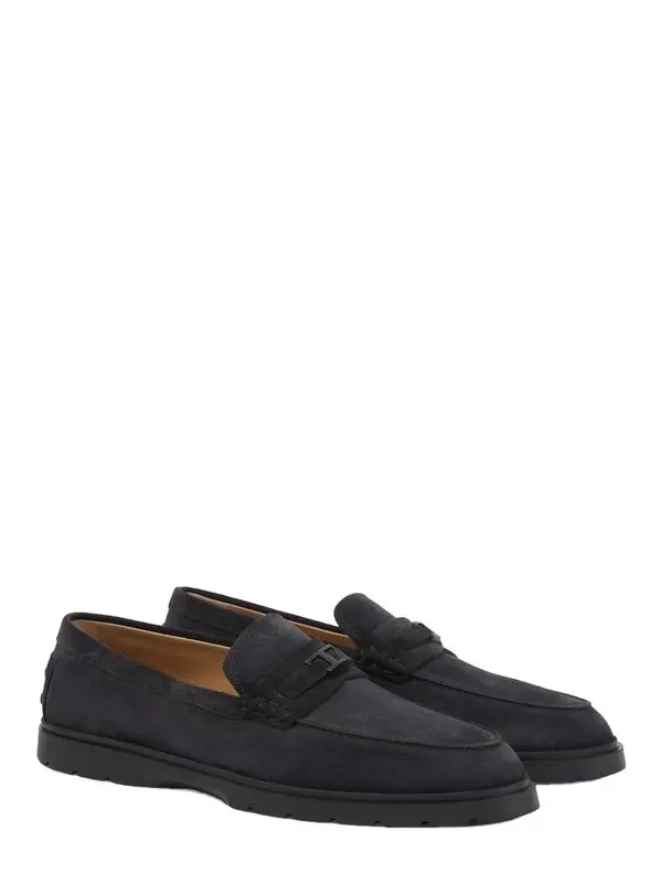 TOD'S Suede Penny Loafers - Blue