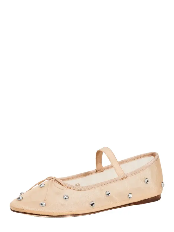 LOEFFLER RANDALL Leonie Ballet Flats - Caramel/clear