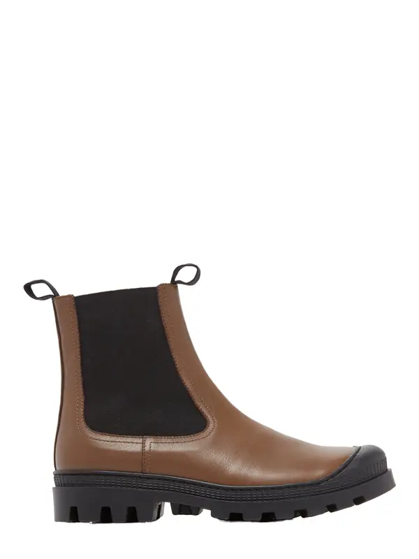 Loewe - Rubber-paneled Leather Chelsea Boots It 41