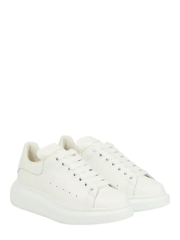Alexander McQueen Oversized Leather Sneakers - White
