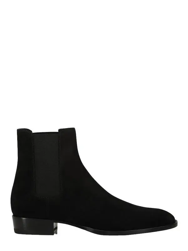 Saint Laurent Wyatt Chelsea Boots - Black
