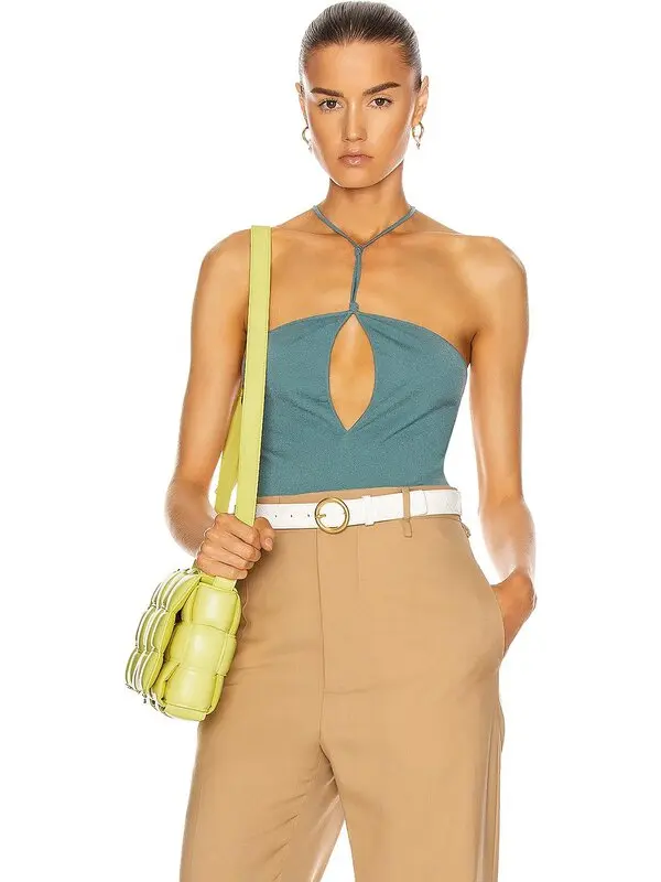 Bottega Veneta Sleeveless Bodysuit - Storm