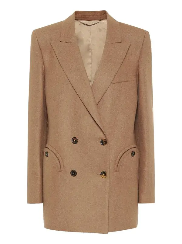 BLAZÉ MILANO Cholita Everyday Wool-blend Blazer - Beige