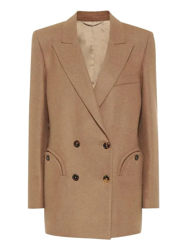 BLAZÉ MILANO Cholita Everyday Wool-blend Blazer - Beige