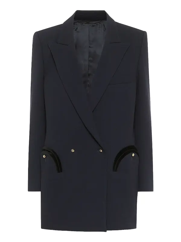 BLAZÉ MILANO Resolute Everyday Wool Blazer - Blue
