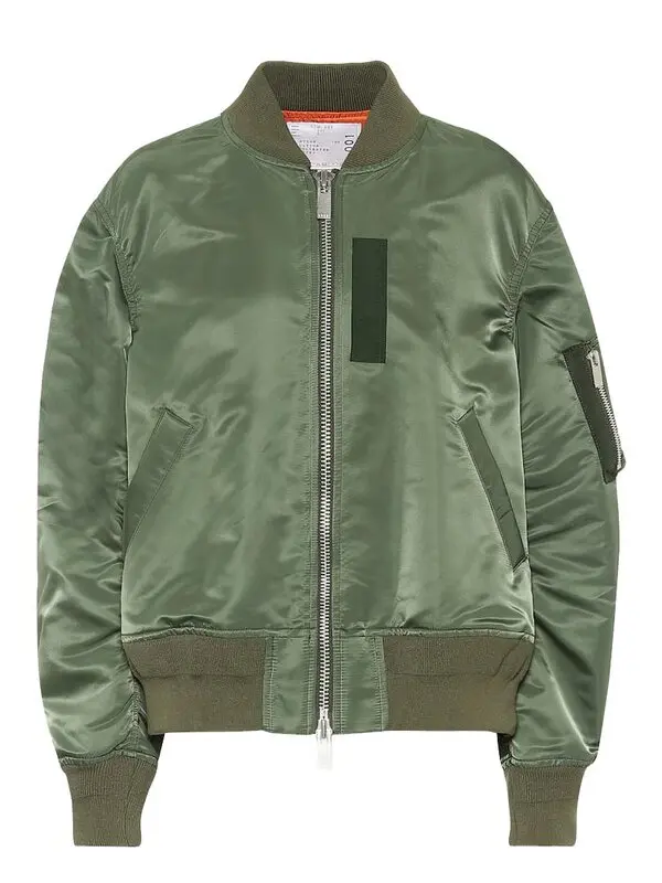 Sacai Nylon Bomber Jacket - Green