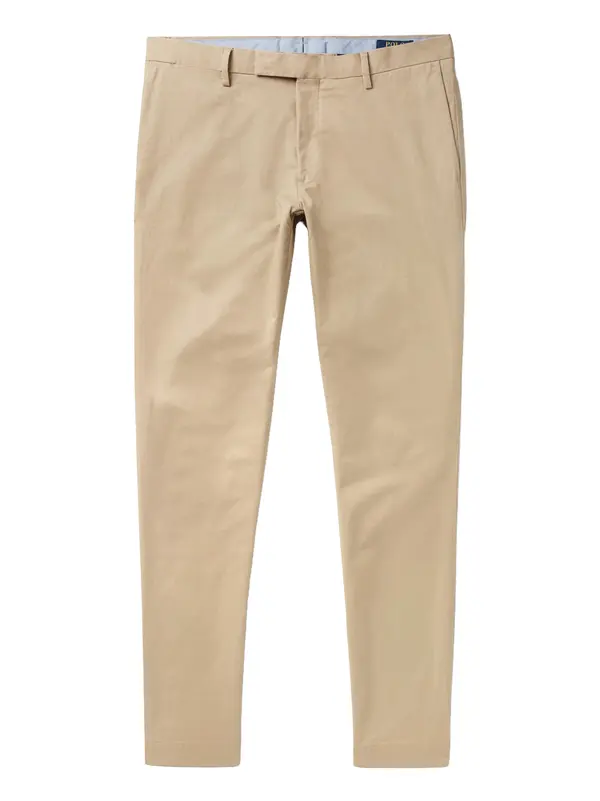Ralph Lauren Slim-fit Stretch-cotton Twill Chinos - Neutrals