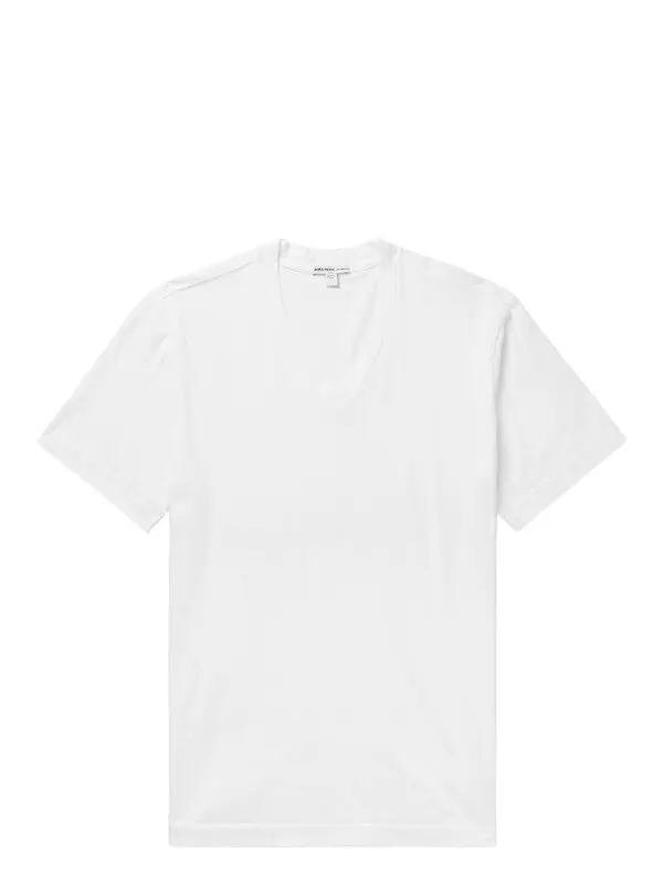 JAMES PERSE Combed Cotton-jersey T-shirt - White