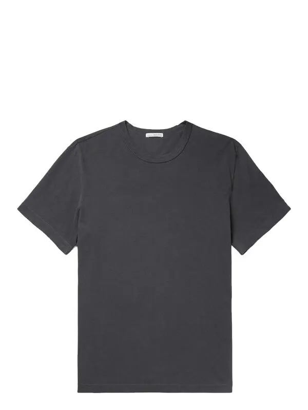 JAMES PERSE Combed Cotton-jersey T-shirt - Gray