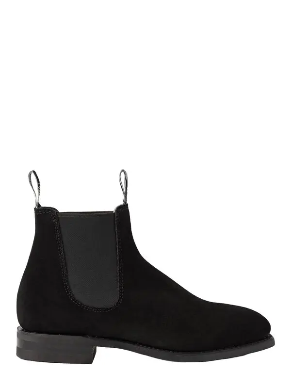 R.M.WILLIAMS Comfort Craftsman Suede Chelsea Boots - Black
