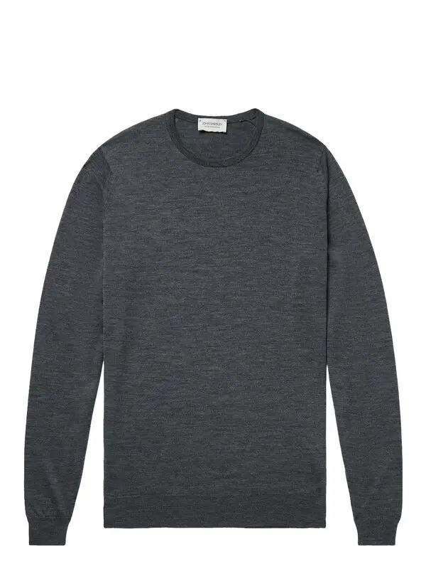John Smedley Lundy Slim-fit Merino Wool Sweater - Gray