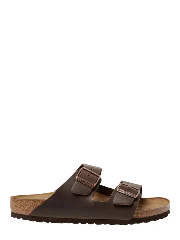 BIRKENSTOCK Arizona Oiled-leather Sandals - Brown